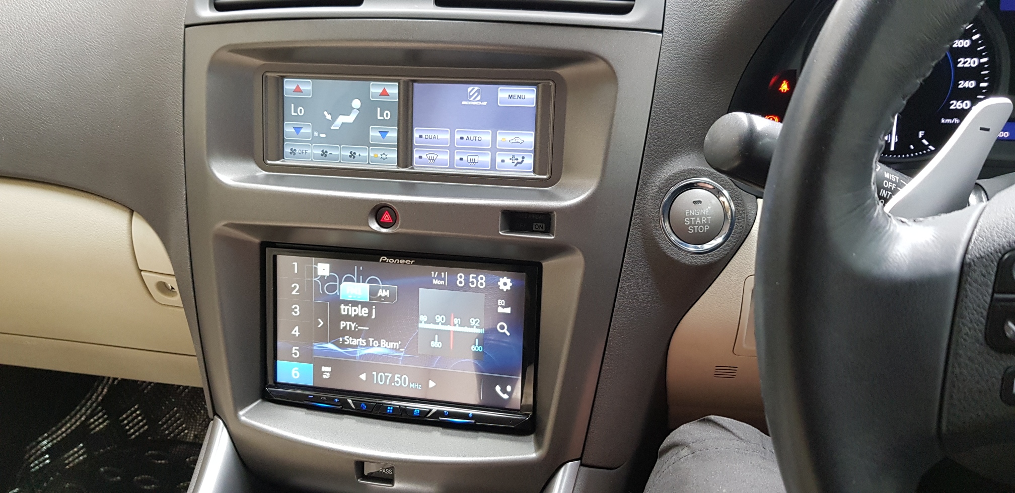 Lexus IS 520 Pioneer Head Unit Installation - Car Audio & Visual ...